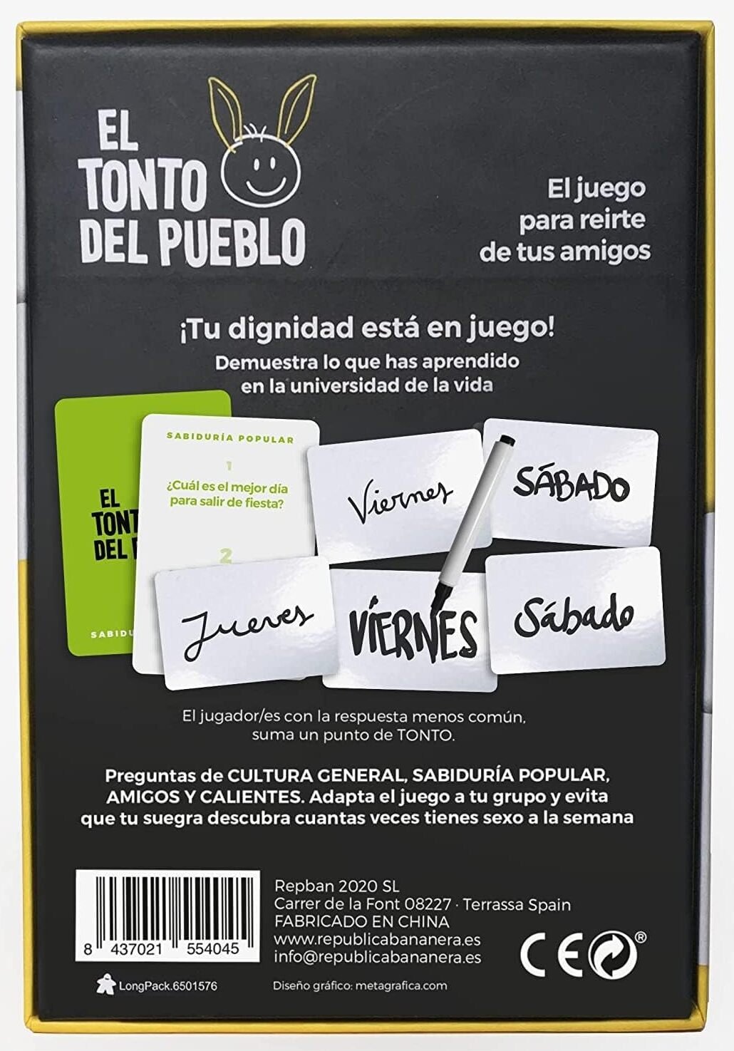 El Tonto del Pueblo: El Juego de Cartas para Adultos que hará que ...
